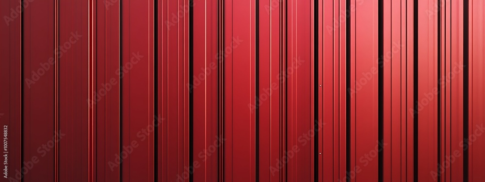 Red corrugated sheet metal. Roof texture background. Steel wall pattern ...