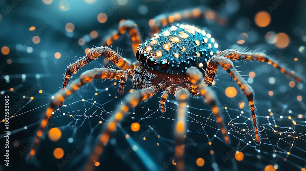 Neural diagram of a spiders brain with webbuilding circuits, Spider ...