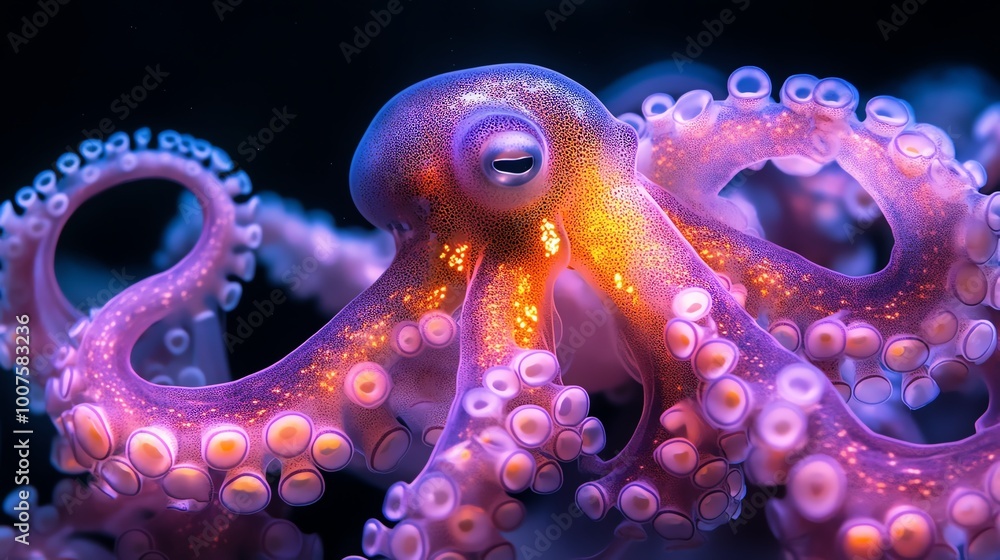 Octopus brain in action, with tentaclelike neurons spreading out ...