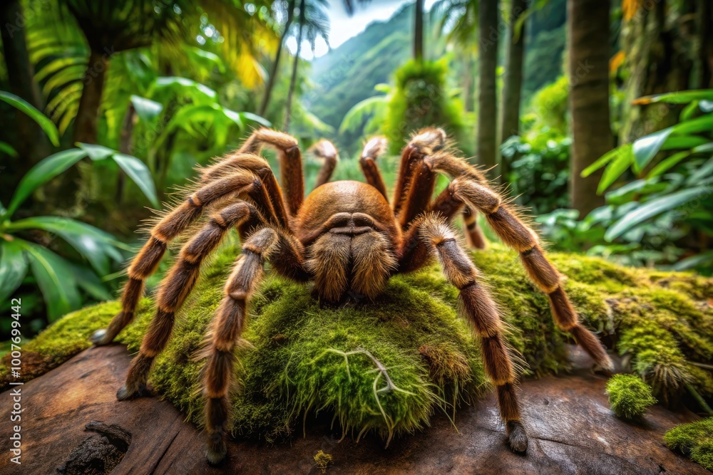 South American Goliath Birdeater Theraphosa Blondi Captured in Its ...