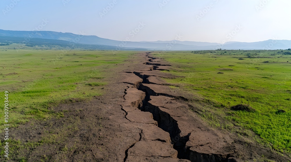 Massive Fault Rupture and Seismic Energy Release - Ground Displacement ...