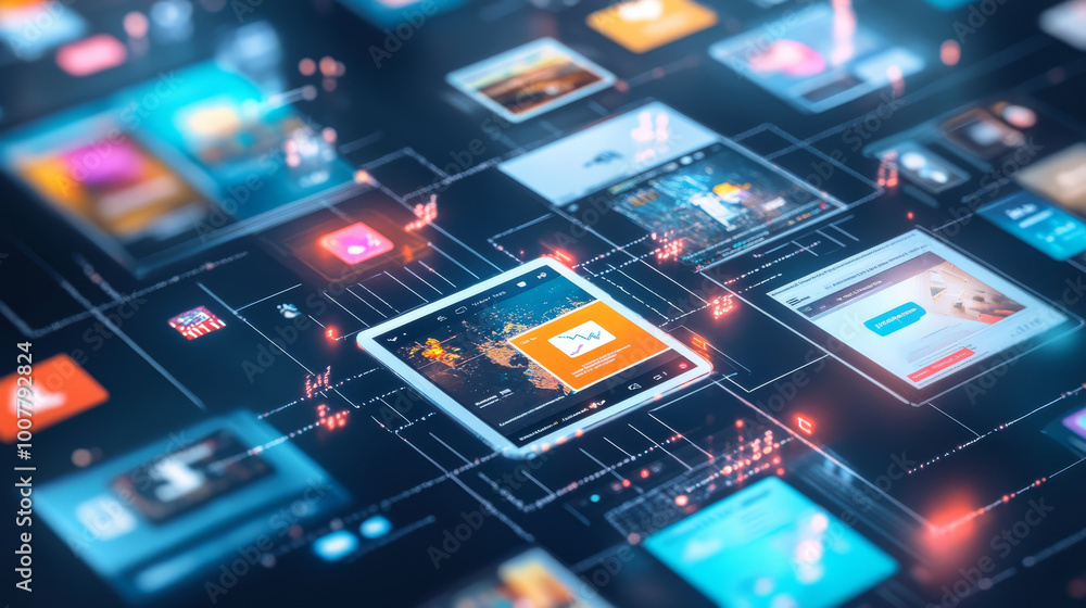 Digital marketing campaign visualized as a complex network of online ...