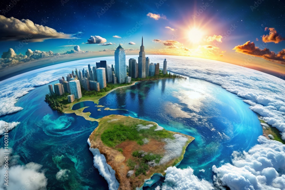 Vibrant animation depicts Earth's drastic transformation, showcasing ...