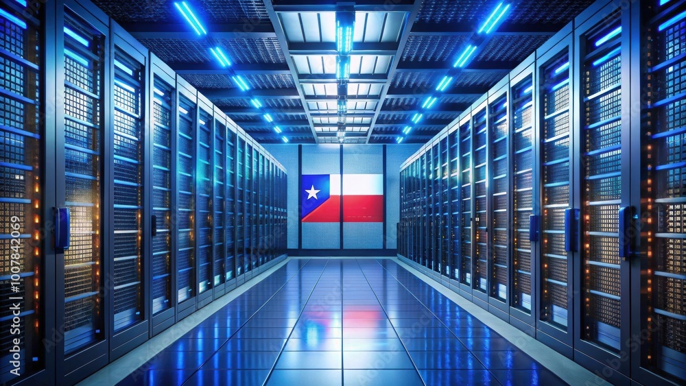 Taiwanese domain .tw on server room background. Internet in Taiwan ...