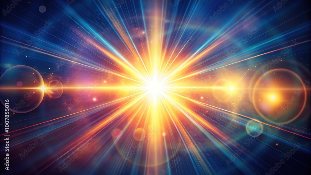 Real lens flare with strong sun backlight and light leaks, lens flare ...