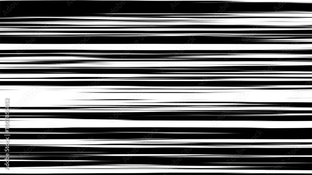 Abstract speed line animate vector black and white background 4k effect ...