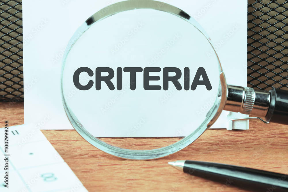 Criteria Controlling Follow Guidelines Conduct Concept. Criteria word ...