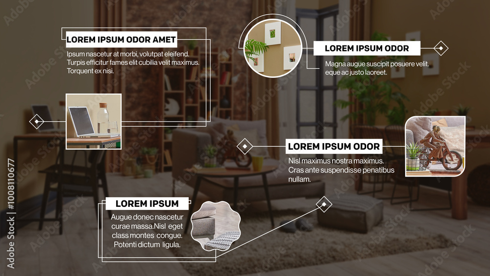 Modern Minimalist Callout Titles Stock Template | Adobe Stock