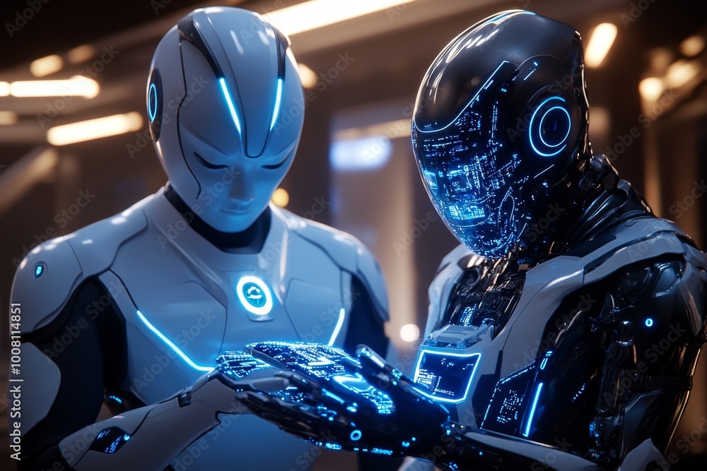 A futuristic version of the Temple of the Emerald Buddha, where robotic ...