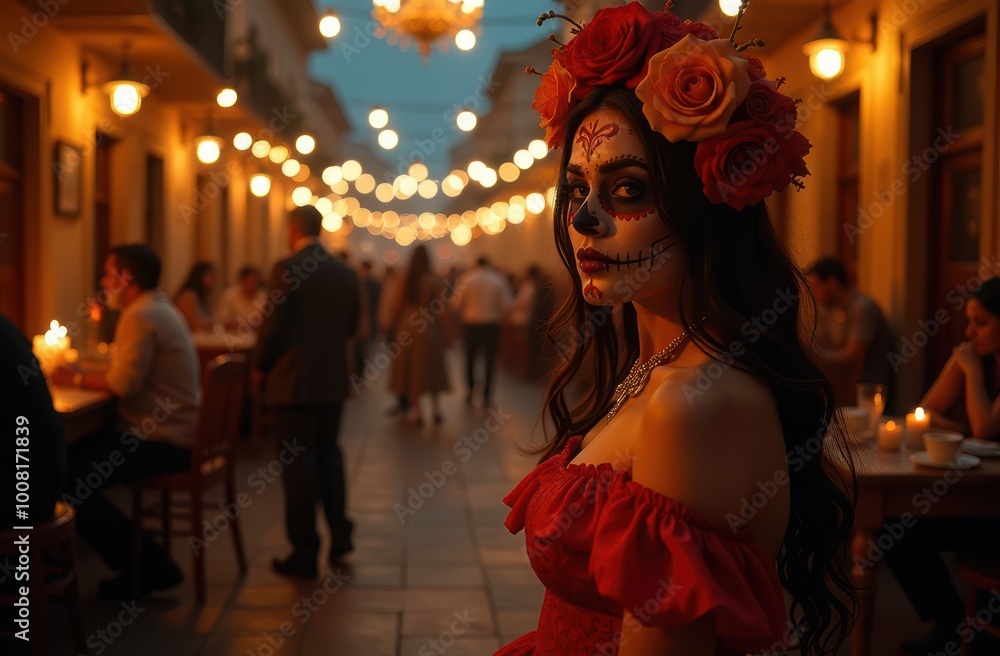 Dia de los muertos celebration. Traditional Day of the Dead party ...
