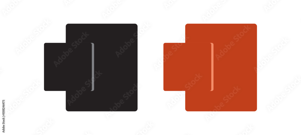 PDF file format icons set. PDF file download symbols. Format for texts ...