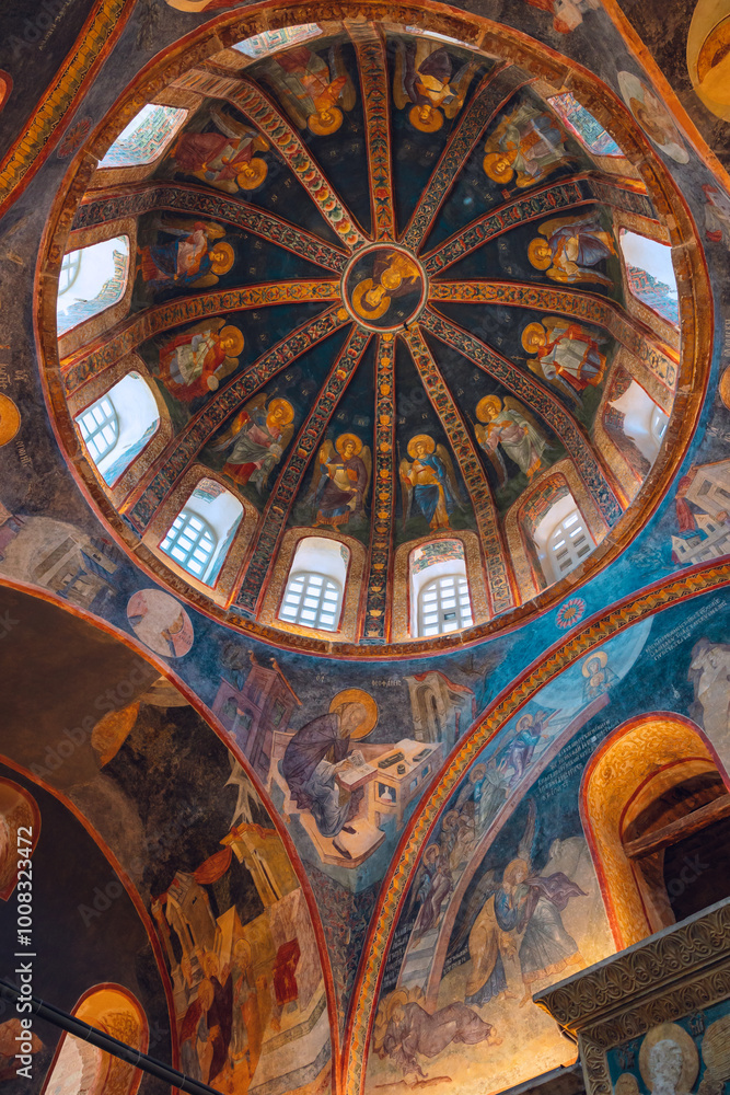 Mosaics and frescoes of Chora Church aka Kariye Mosque in Istanbul ...