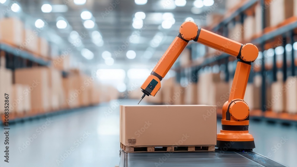 Production process automation using robotics to streamline repetitive ...