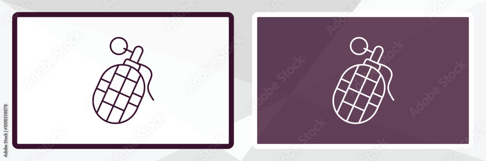 whizbang with rong outline icon. Linear vector from army and milatry ...