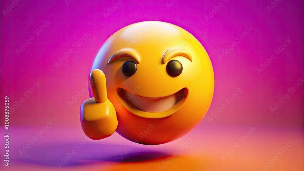 Bold and Defiant Emoji Representation of the Middle Finger Gesture for ...