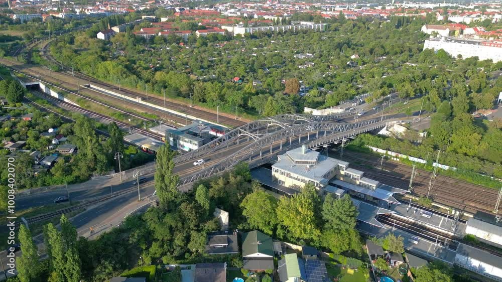 Showing the iconic bridge that connected east and west berlin, now a ...