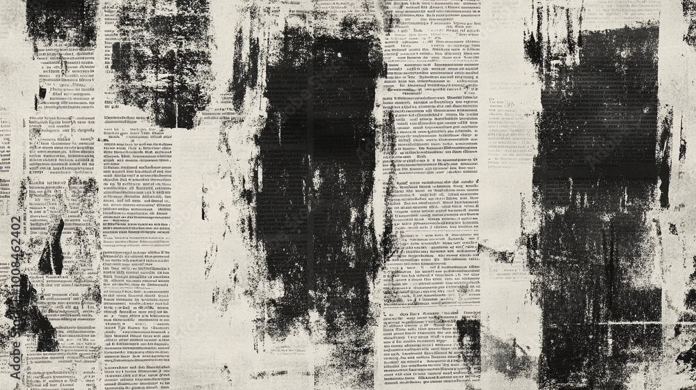 textured newspaper background black and white with ink effect filter 2d ...
