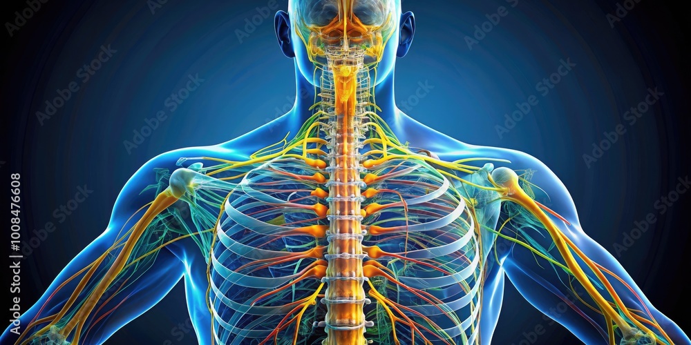 Detailed Labelled Diagram of the Human Spinal Cord Anatomy for ...