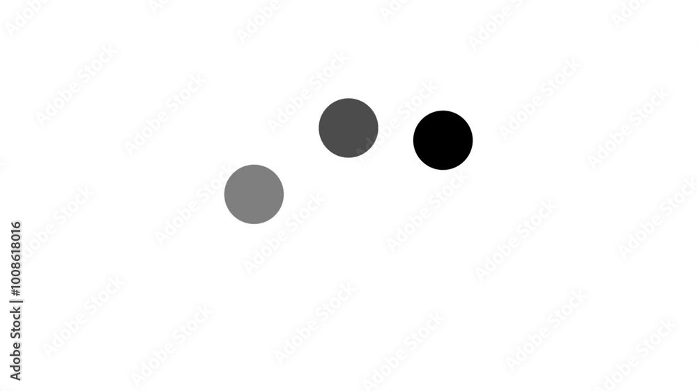 Typing loading dots on transparent background with alpha channel ...