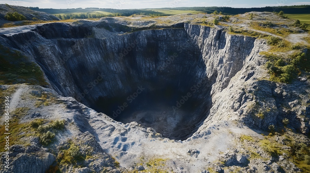 A 3D map of a mine was made using pictures taken by a drone. The map ...
