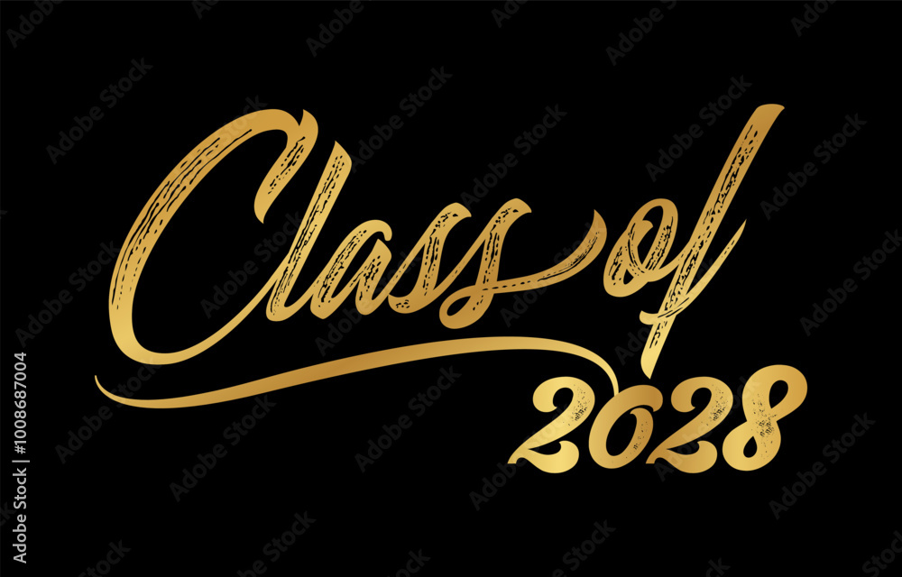 Class of 2025 typography design vector. Text for design, congratulation ...