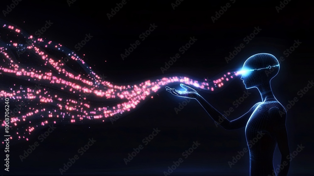 soundwaves from mouth and eyes machine learning voice virtual AI ...