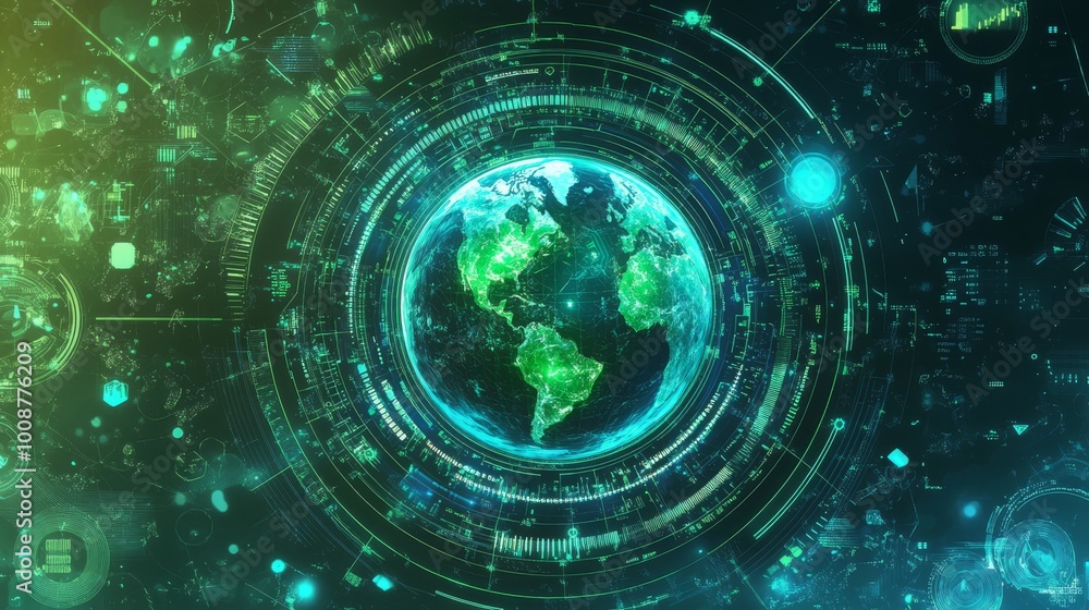 For digital background computer desktop display screen with holographic ...