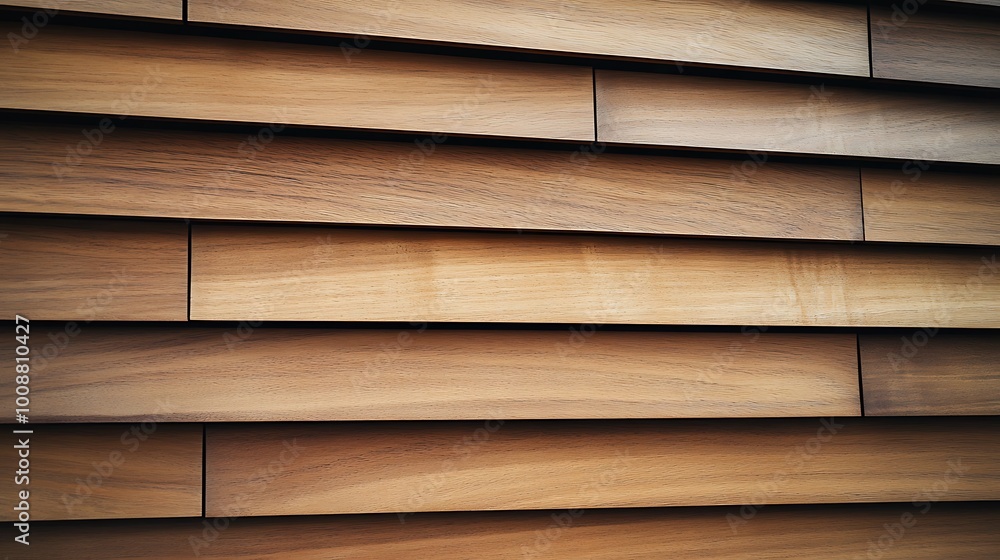 Wooden wall consisting of wooden horizontal slats. Texture of maple ...