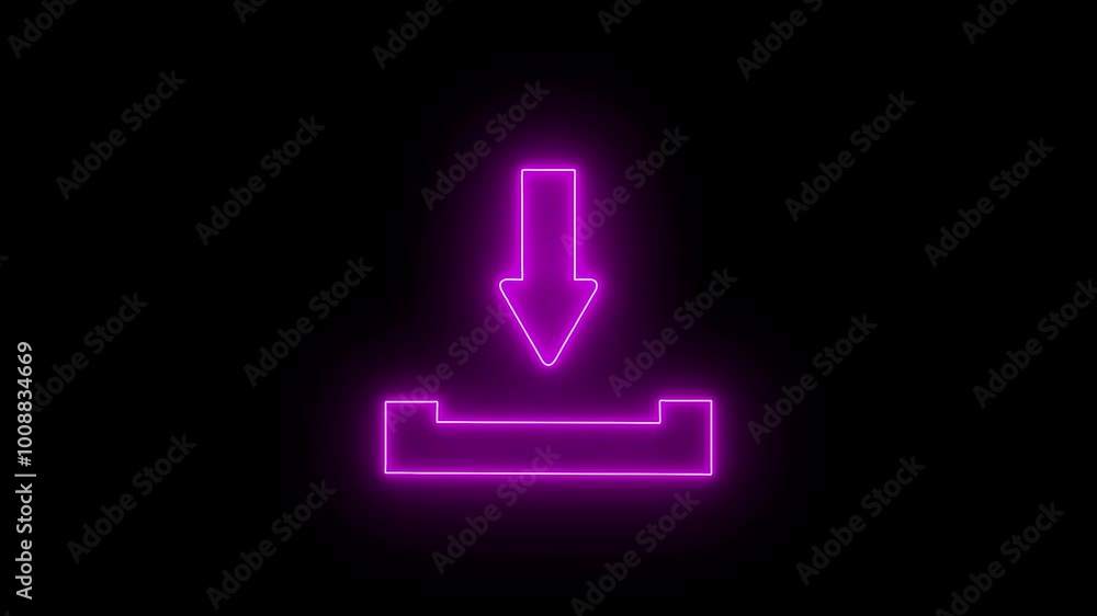 4K Loading Icon With Technology Glitch 4k animation of an technology ...