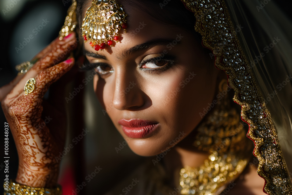 Indian woman preparing a fashion show backstage, Indian girl, Young ...