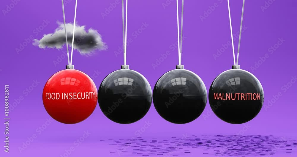 Food Insecurity leads to malnutrition. Cause and effect relation ...