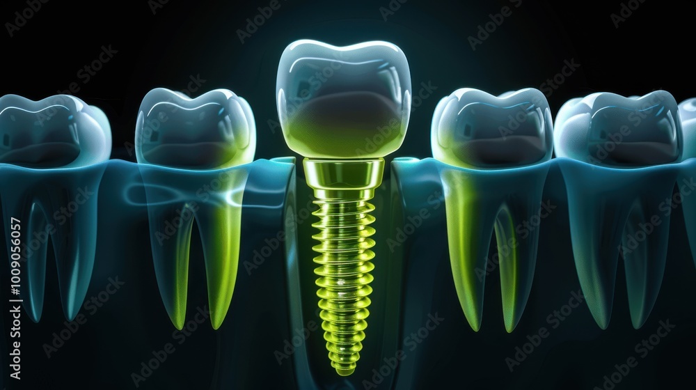 Visual representation of human teeth and dental implant anatomy ...