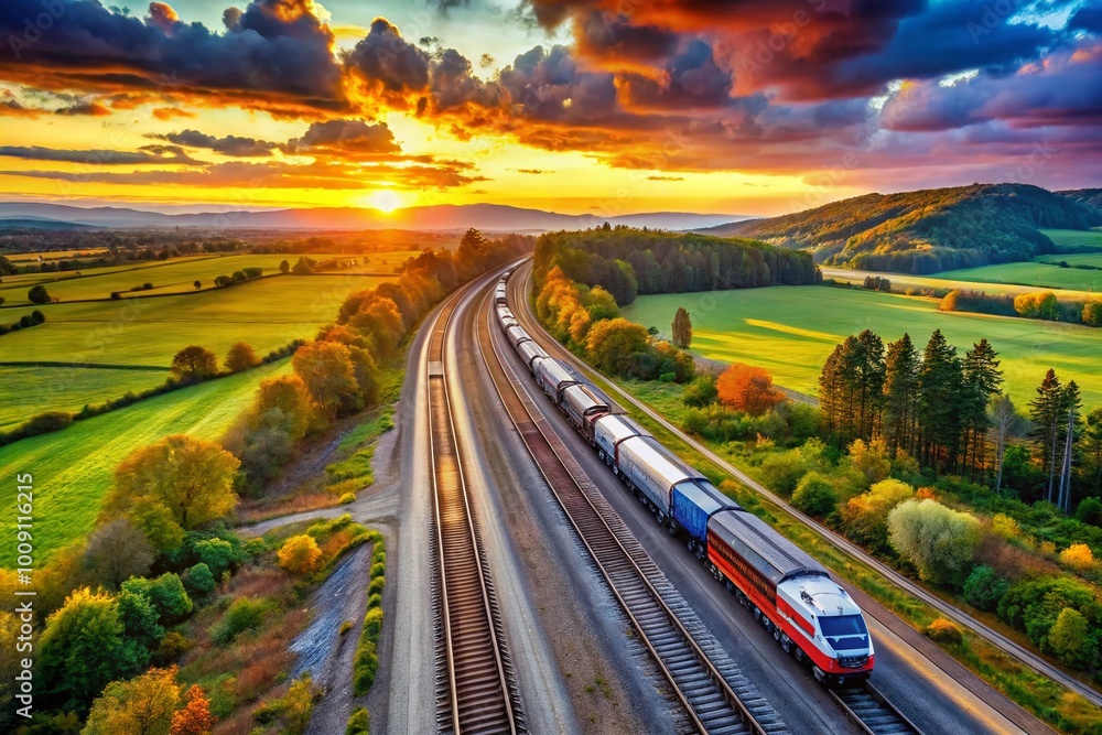 Collection of Railway Icons Representing Trains, Tracks, Signals, and ...