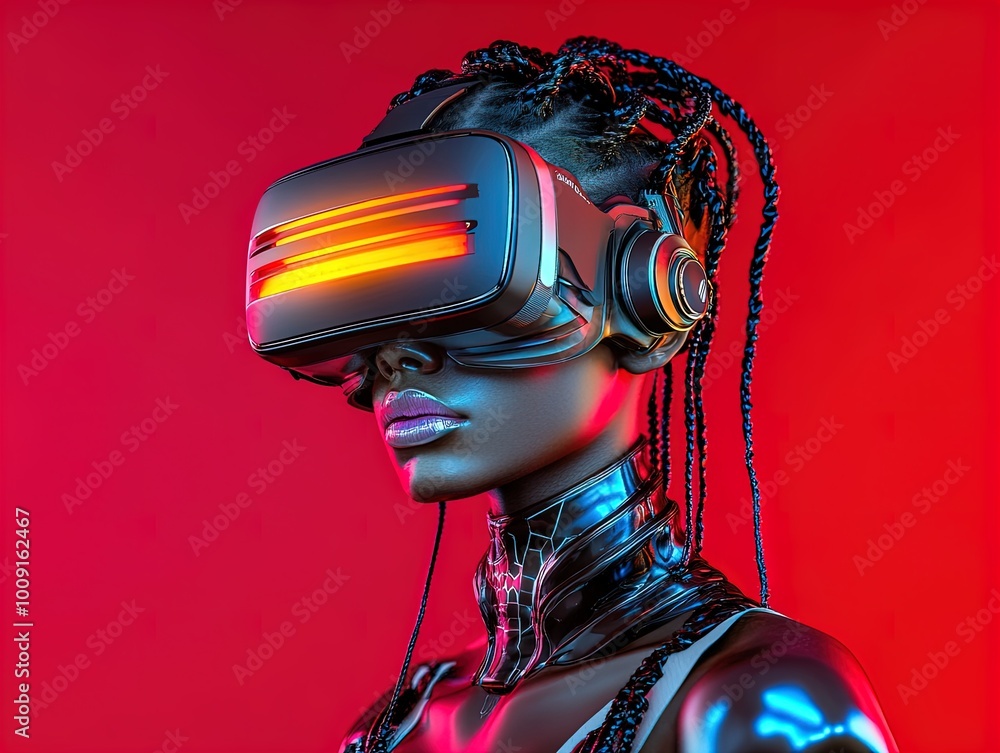 Vibrant VR Experience: Enhanced Humanoid with Braids and Sophisticated ...