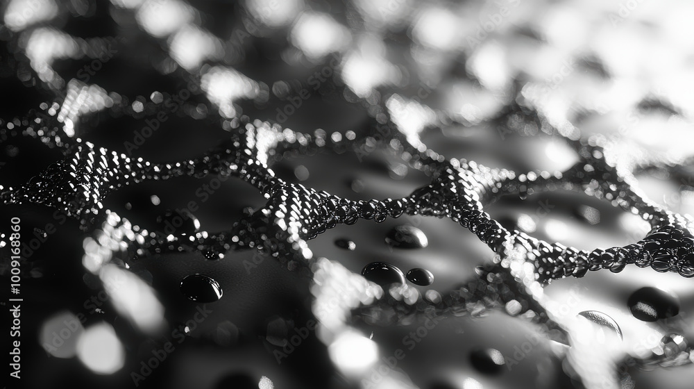 Close up of graphene membrane showcasing its unique structure and water ...