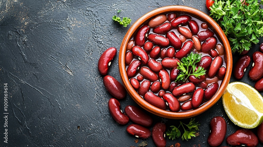 Delicious Red Kidney Beans with Fresh Garnish: A Healthy Addition to ...
