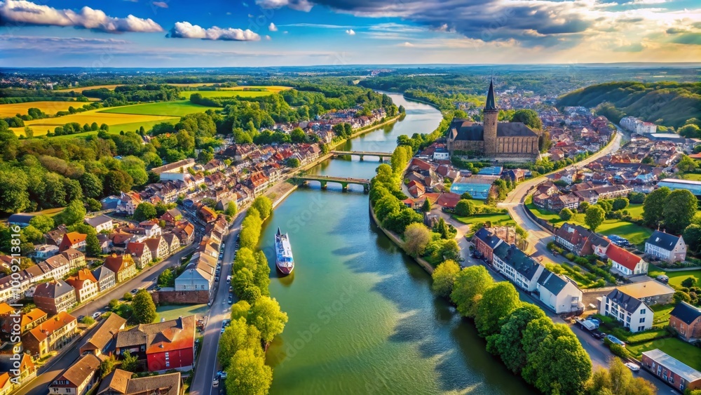 Detailed Map of Belgium Highlighting Major Rivers and Waterways for ...