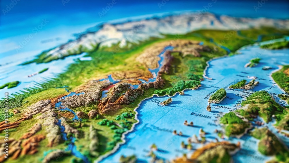 Detailed Norway Map Featuring Geographic and Cultural Highlights of the ...