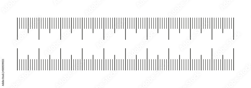 Charts with 10 centimeters. Metric rulers. Measuring tool template ...