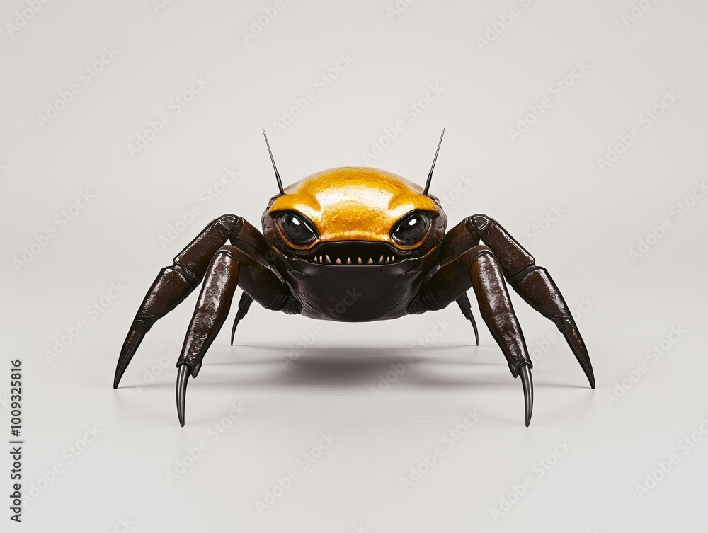 Alien Creature Crawling on All Fours in Fluid Erratic Movements SciFi ...