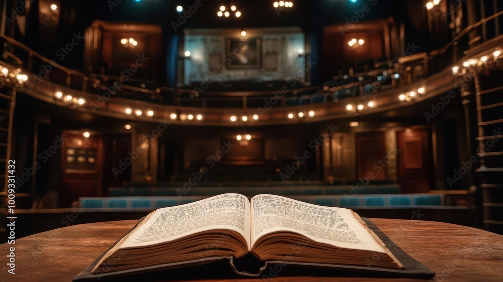 The importance of the script in theater acting, with actors memorizing ...