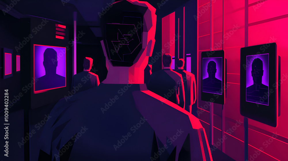 AI-powered image recognition technology, illustrating the creation of ...