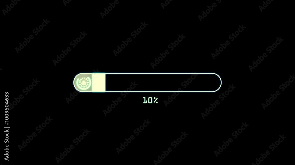 Smooth Progress Bar Loading Timer Animation 4K Video | High-Resolution ...