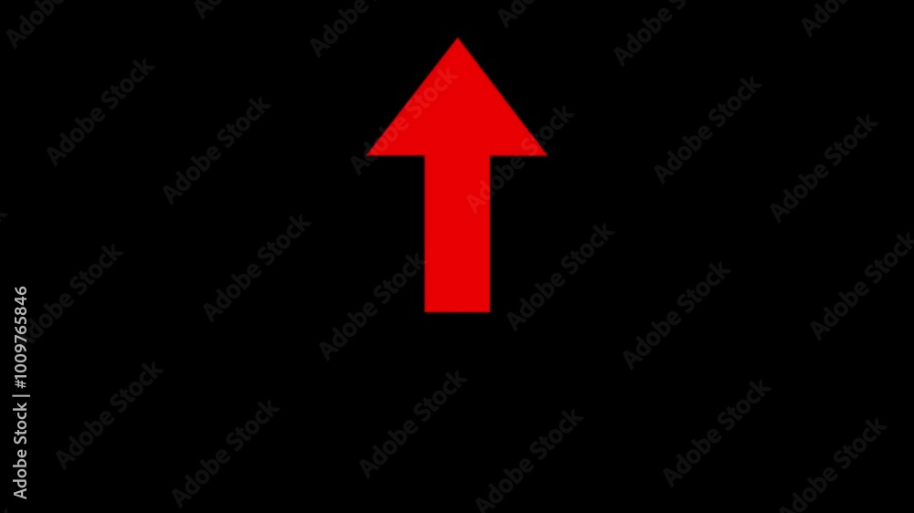 Abstract Directional Animated Arrow Pointing Up, Arrow sign symbol ...