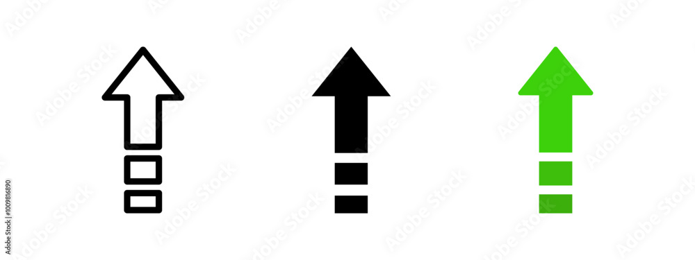 Vetor do Stock: Upgrade arrow icon. Increase upward symbol. Level up ...