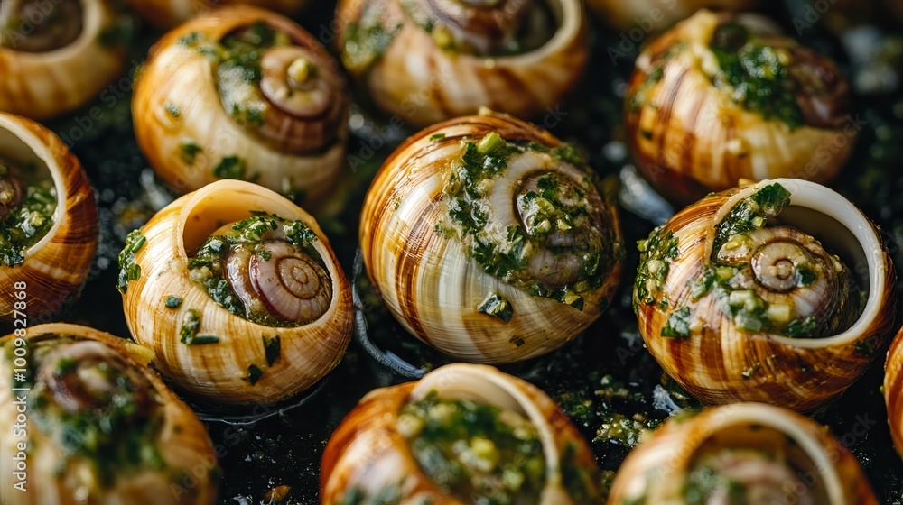 Burgundy snails cooked in a delightful herb butter sauce. A healthy and ...