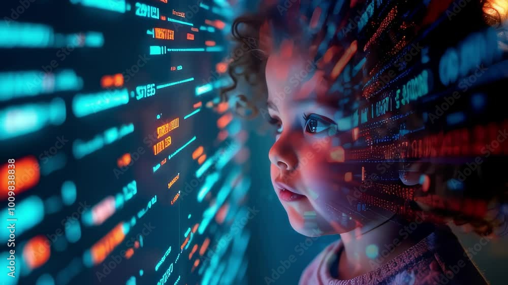 Exploring the Future: Young Child Engaged with Advanced Digital ...