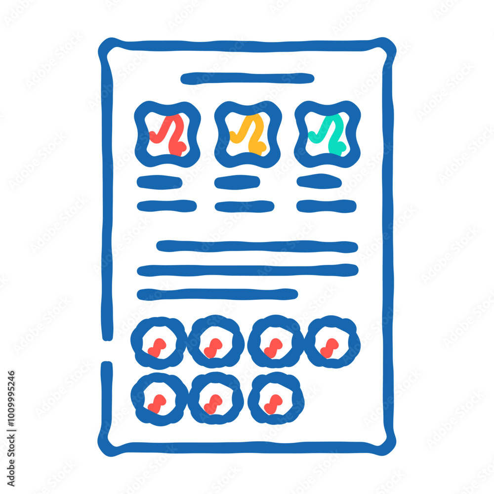 style guide ux ui design doodle icon sketch vector. style guide ux ui ...