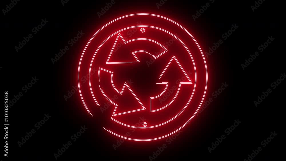 illustration of traffic signs direction of traffic on roundabout. in ...