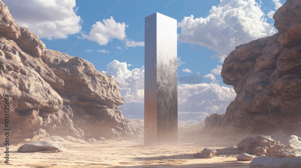 Monument of the Unknown Worlds: Hyperrealistic 3D Rendering of Alien ...